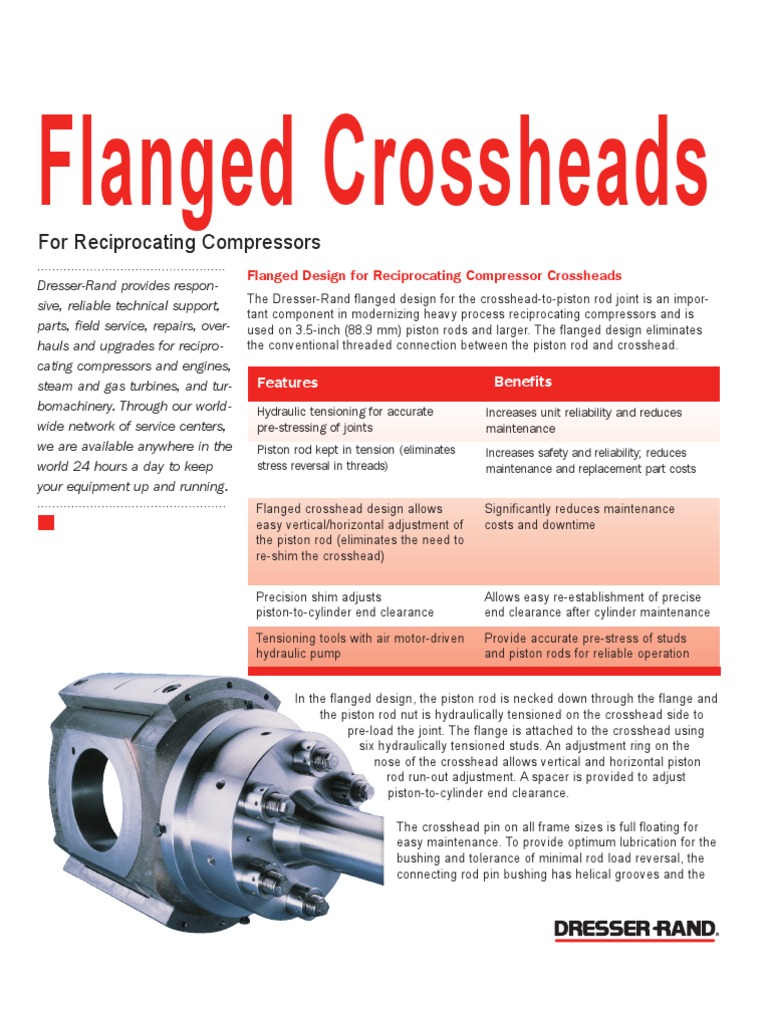 Flange Cross Heads | Piston | Gas Compressor