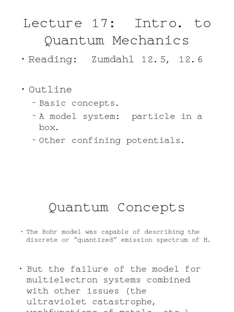quantum mechanics | PDF | Quantum Mechanics | Uncertainty Principle