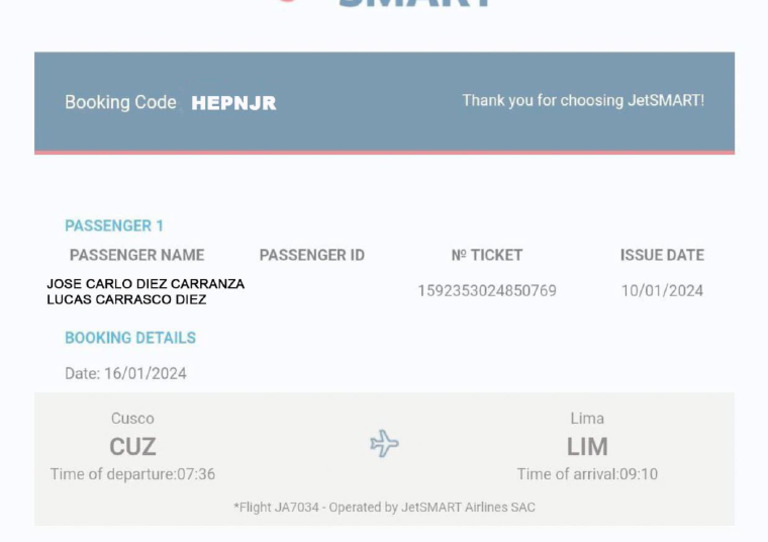 Pasaje Cuzco Lima 2 | PDF