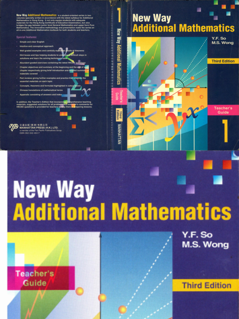 Book 1 - New Way Additional Mathematics Third Edition (Teacher's Edition) | PDF