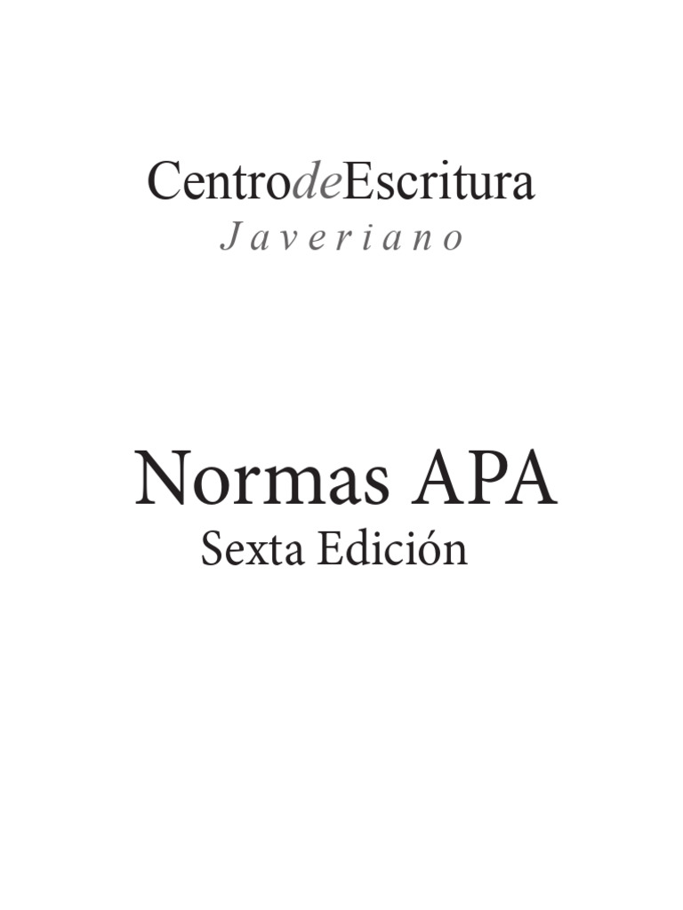 Normas APA: Guía de Citación y Formato | PDF | Publicación | Comillas