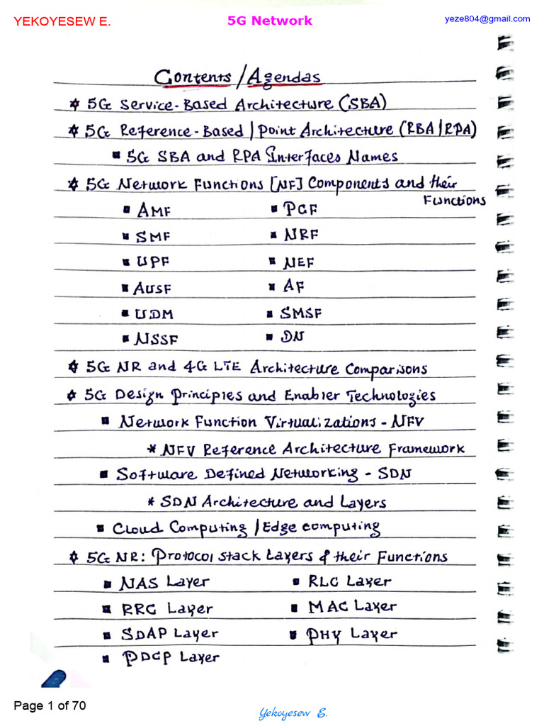 5G Network Handwritten Notes Part 2 1704823090 | PDF | Computers ...