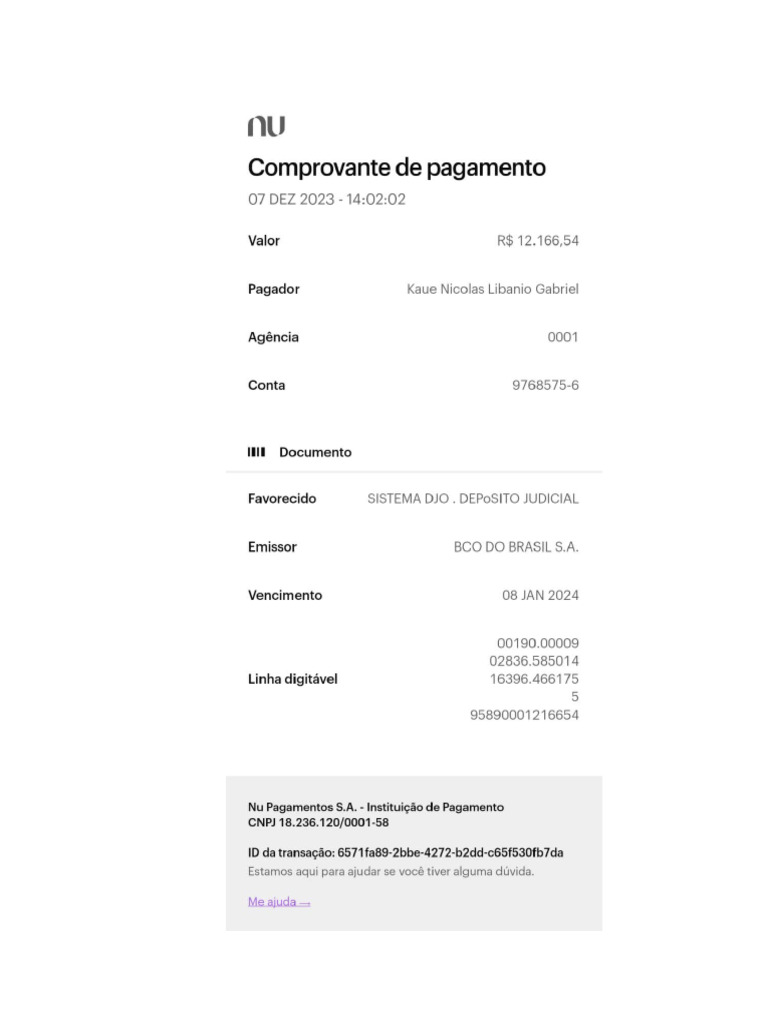 Comprovante Pagamento | PDF