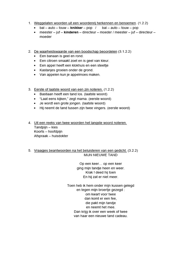 Toets Luisteren | PDF