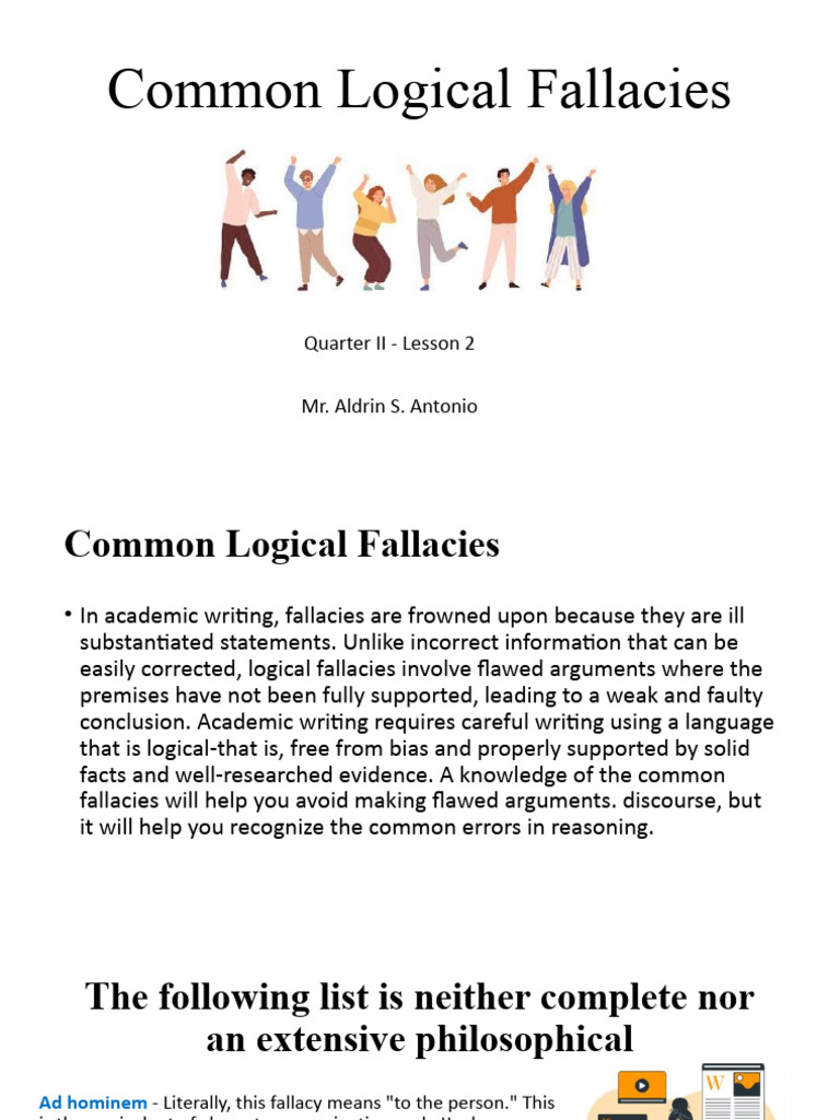 2 Common Logical Fallacies | PDF | Fallacy | Argument 2 Common Logical Fallacies | PDF | Fallacy | Argument