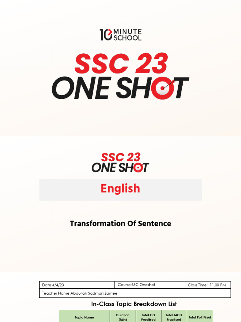 Changing Sentences Right Forms of Verbs Completing Sentence | PDF