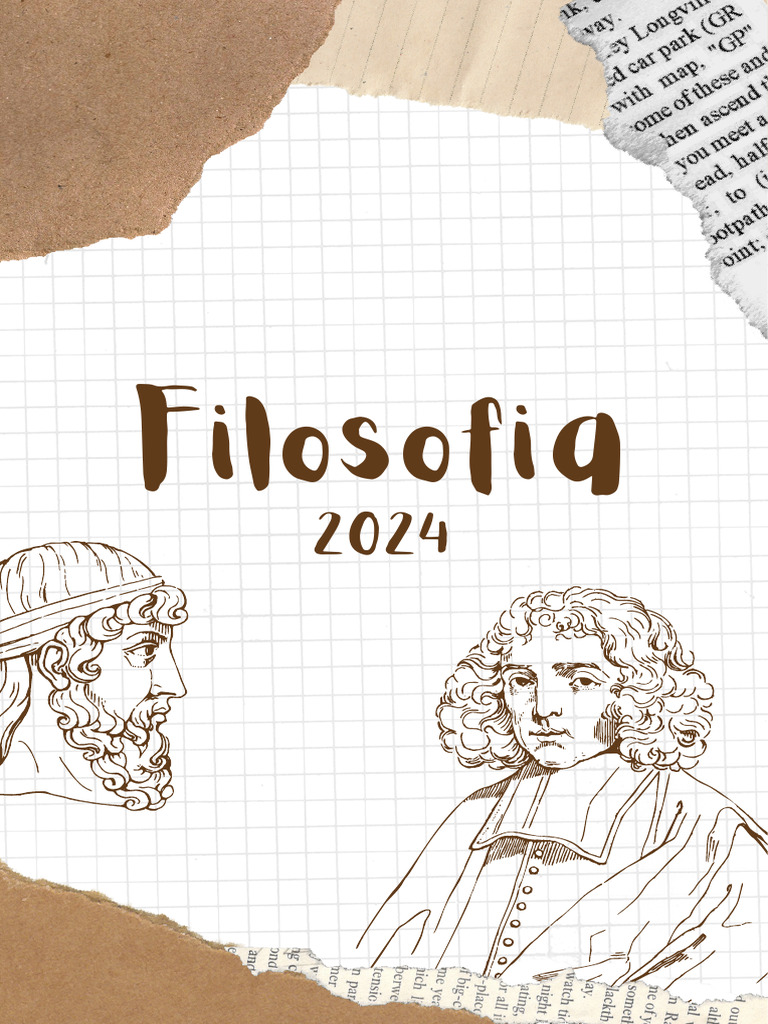 Capa para Caderno Filosofia Marrom Moderno | PDF