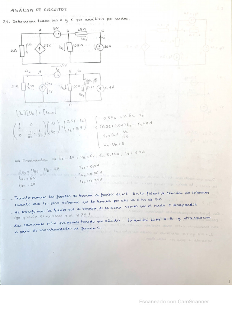 Análisis Circ Ejs. | PDF