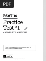 PSAT Test 1 Answer Key | PDF