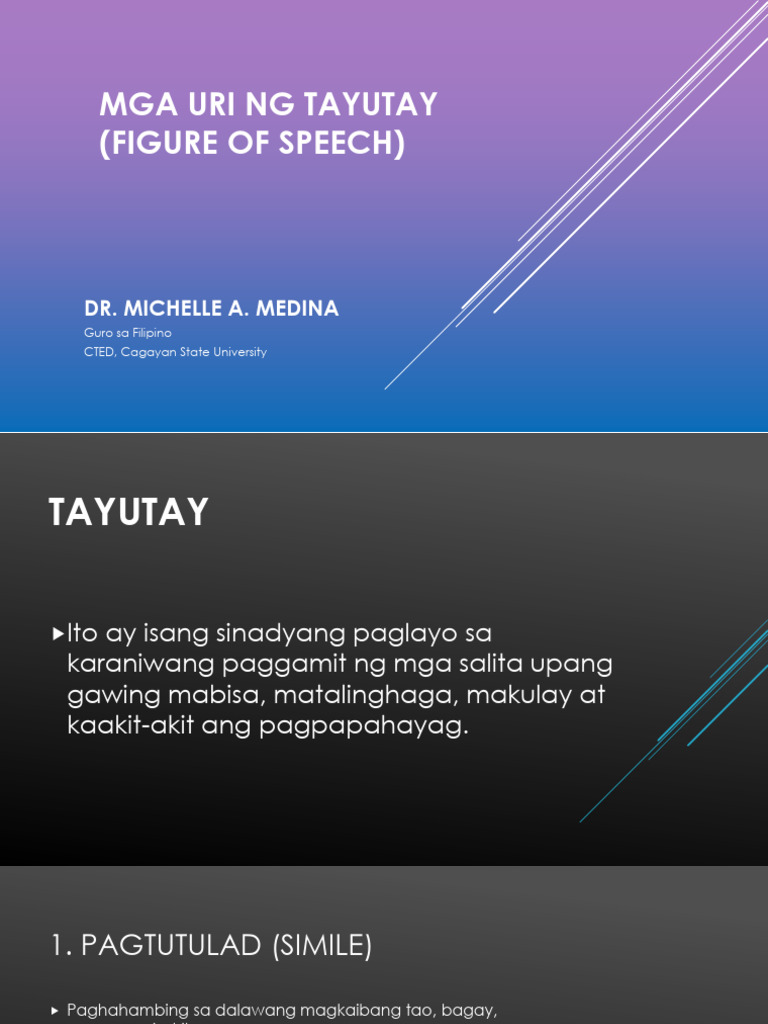 5 Uri NG Tayutay | PDF