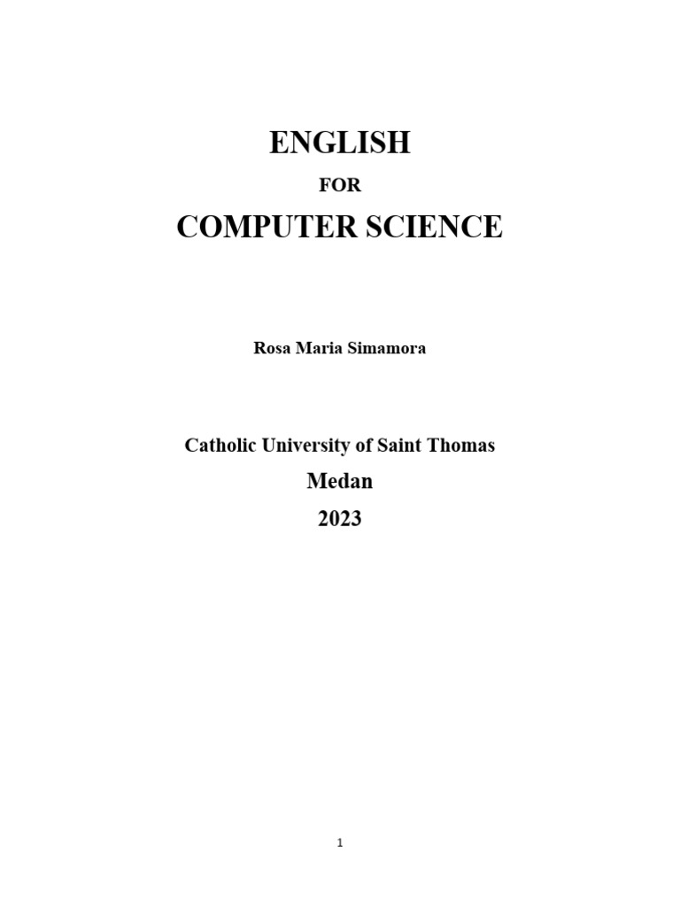 2023 English for Computer Science (2) | PDF | Computer Science | Science