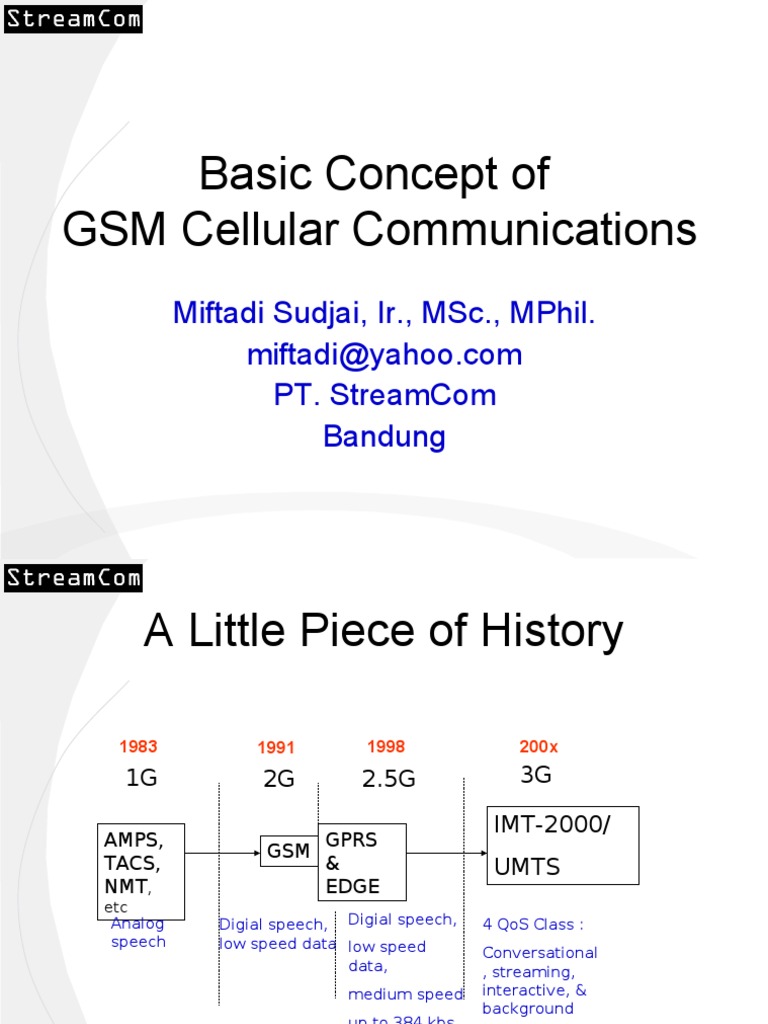 GSM Cellular Communication Overview | PDF | Cellular Network | Data ...