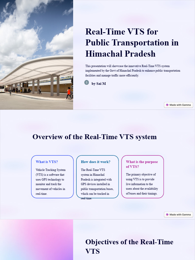 Real Time VTS For Public Transportation in Himachal Pradesh | Download Free PDF | Transport ...