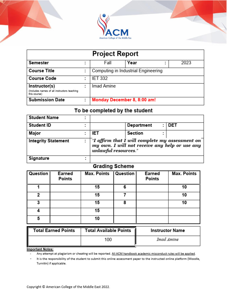 IET332 - Project Report | Download Free PDF | Simulation | Databases