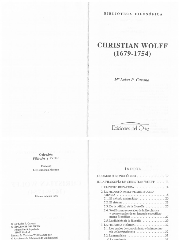 Christian Wolff | PDF