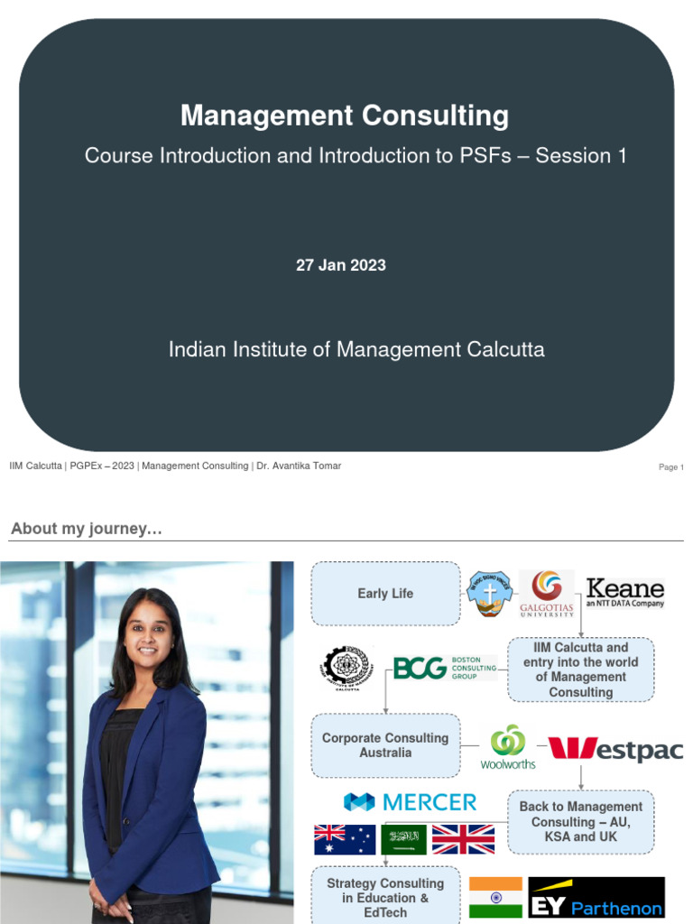 Week 1 Content | PDF | Consultant | Mc Kinsey & Company