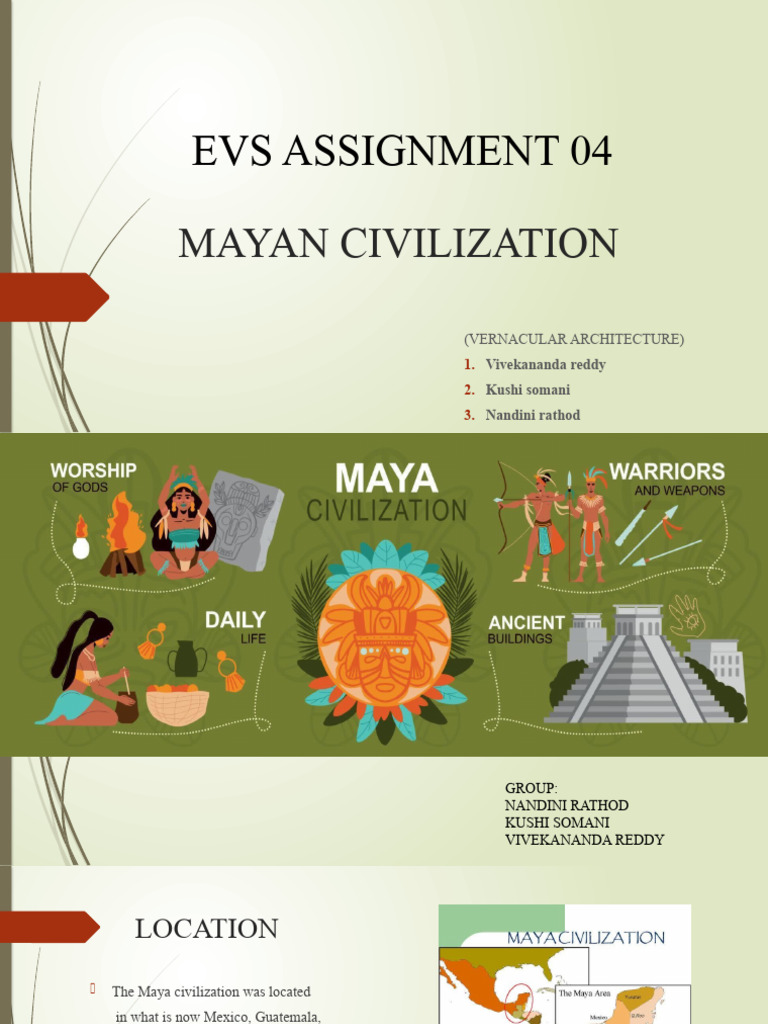 Mayan Civilization Evs Assignment 1 | PDF