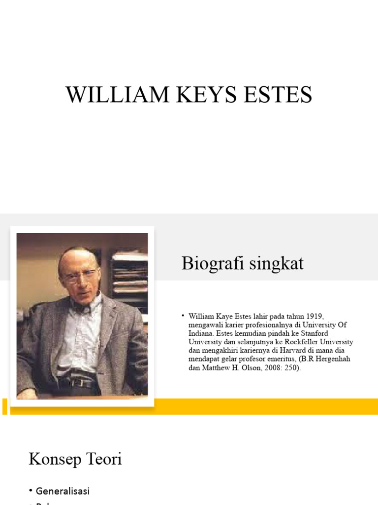 William Keys Estes | PDF
