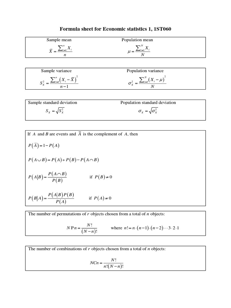Formulas Eng - 20 - 02 - 10 | PDF