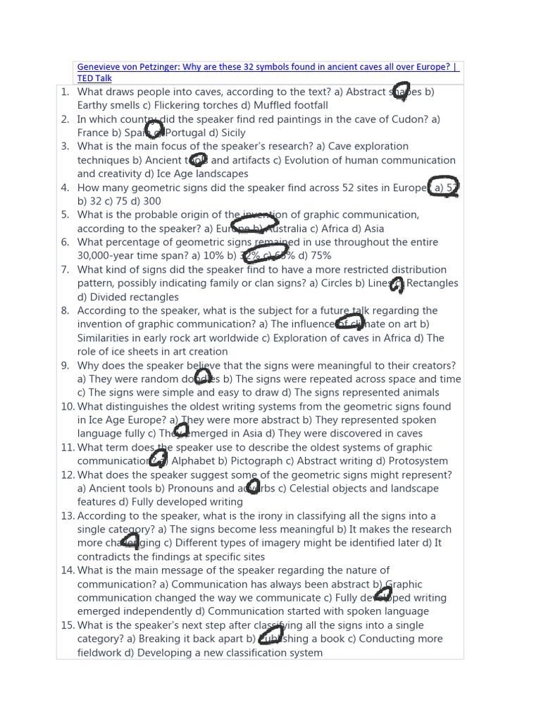 cave ted talk | PDF | Communication