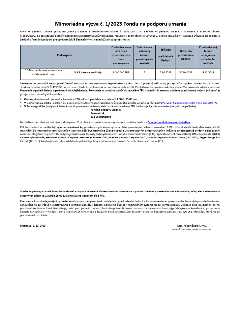 Mimoriadna Vyzva 1 2023 Umenie Pre Skoly | PDF