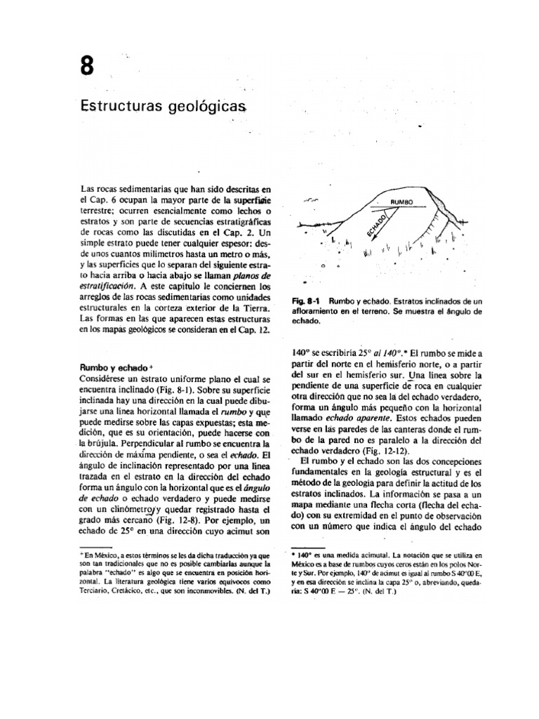 CAPITULO - LIBRO - Estructuras Geologicas | PDF