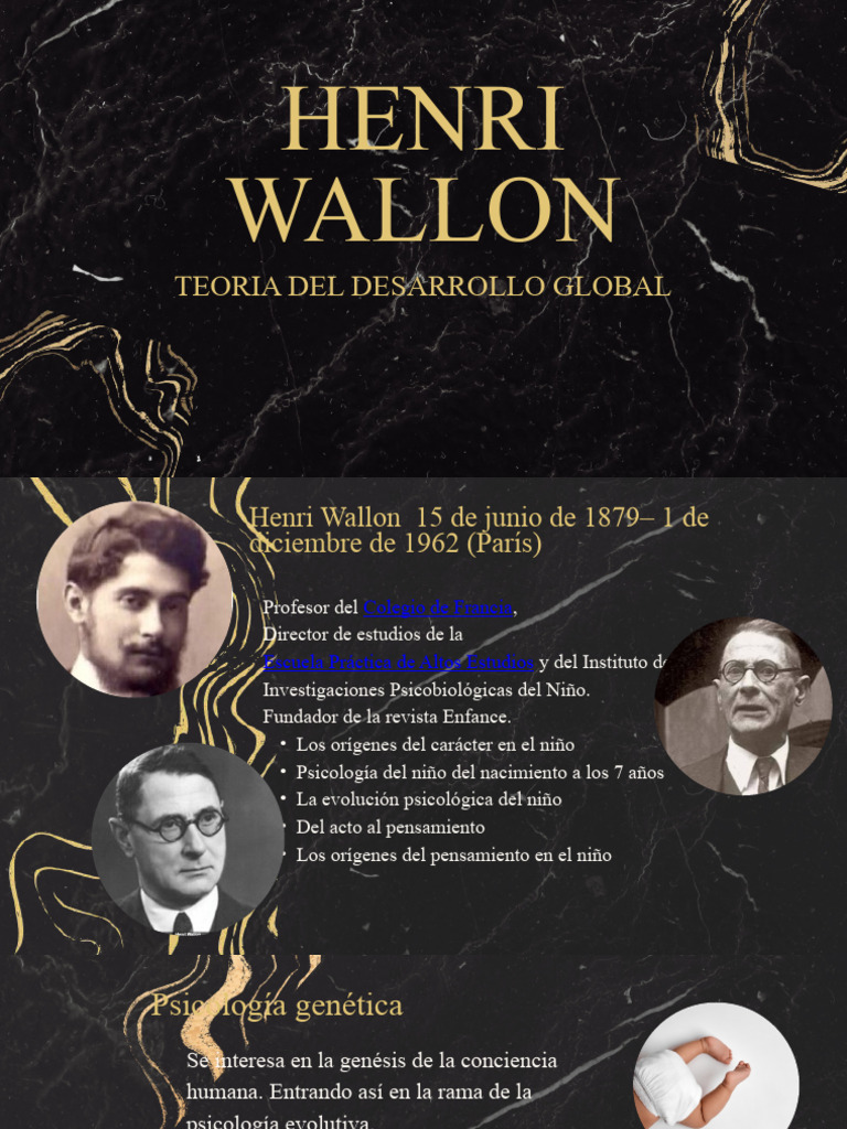Henri Wallon | PDF | Conceptos psicologicos | Ciencias del comportamiento