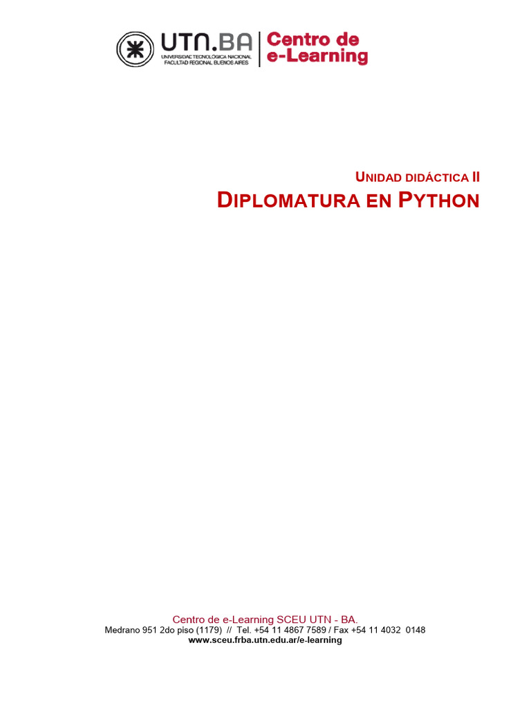 Unidad 2 Avanzado | PDF | Python (lenguaje de programación ...