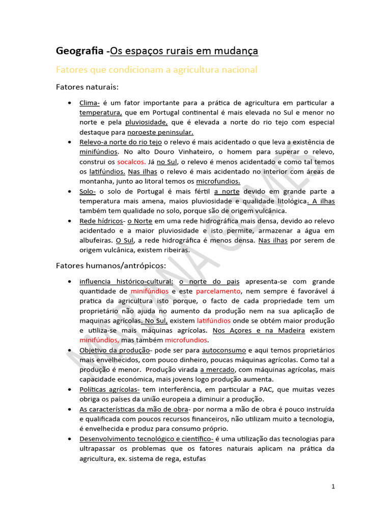 Espaços Rurais - Geo | PDF