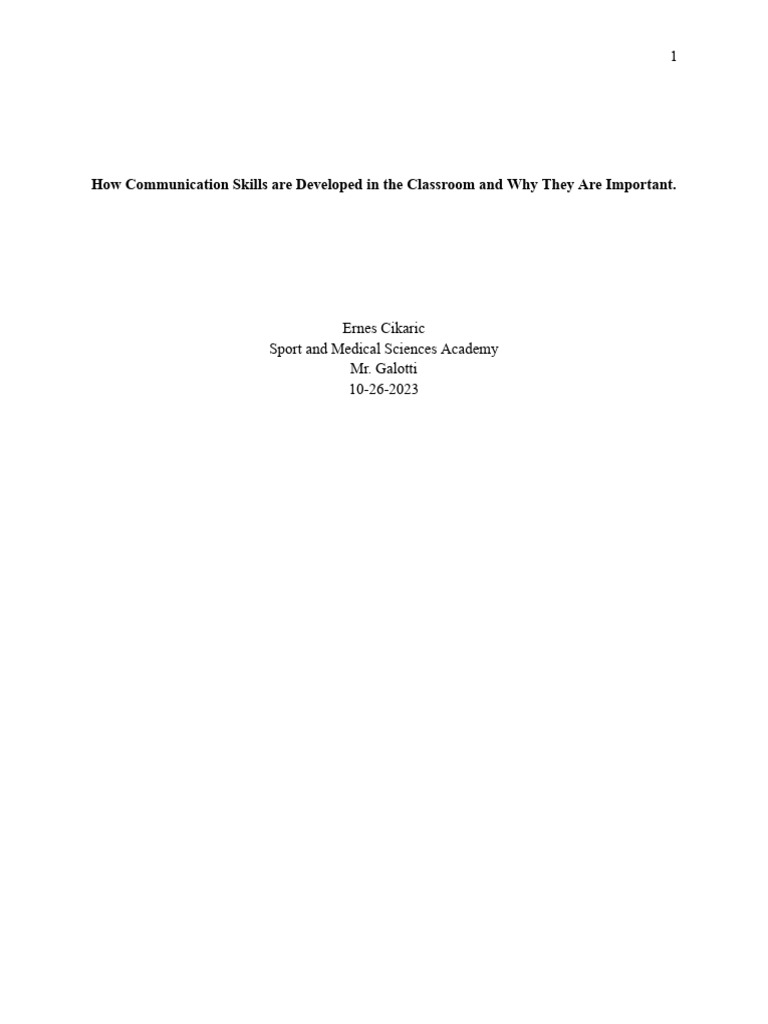 ernes cikaric - research paper - final draft | PDF