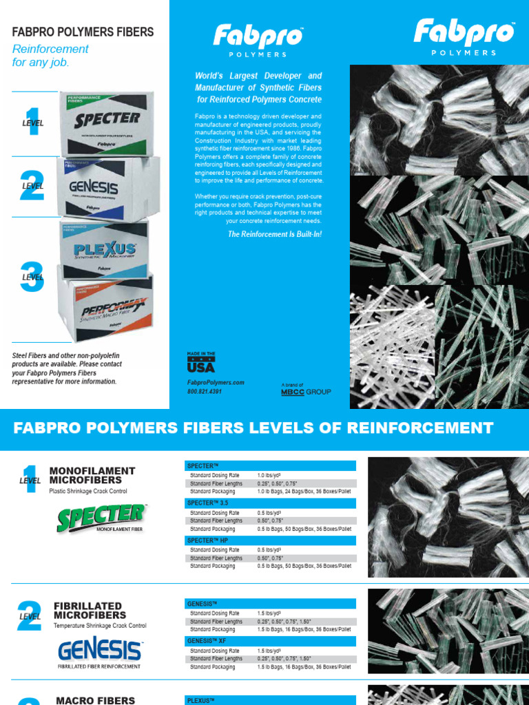 Fabpro_Reinforcement_Tribrochure_ Synthetic Fibers Brochure MasterBrace ...