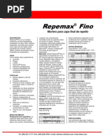 Ficha Tecnica Repemax Capa Fina (Intaco) - 1 | PDF | Hormigón | Pintar