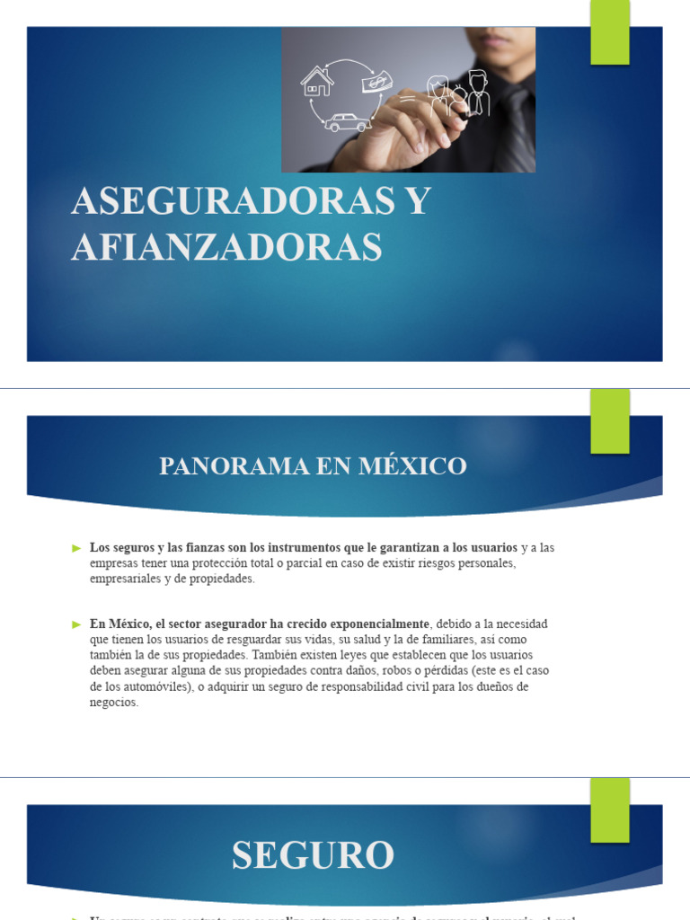 02aseguradoras y Afianzadoras - Mercados Financieros | PDF | Seguro | Pagos