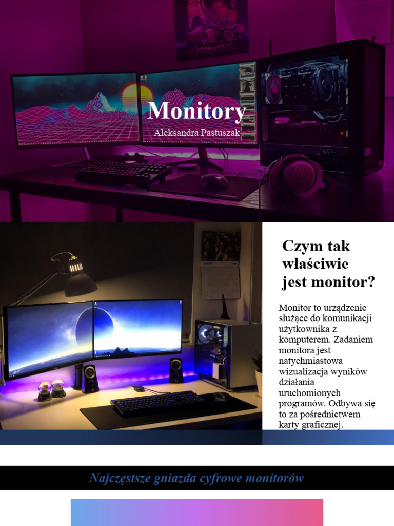 Monitory Prezentacja | PDF