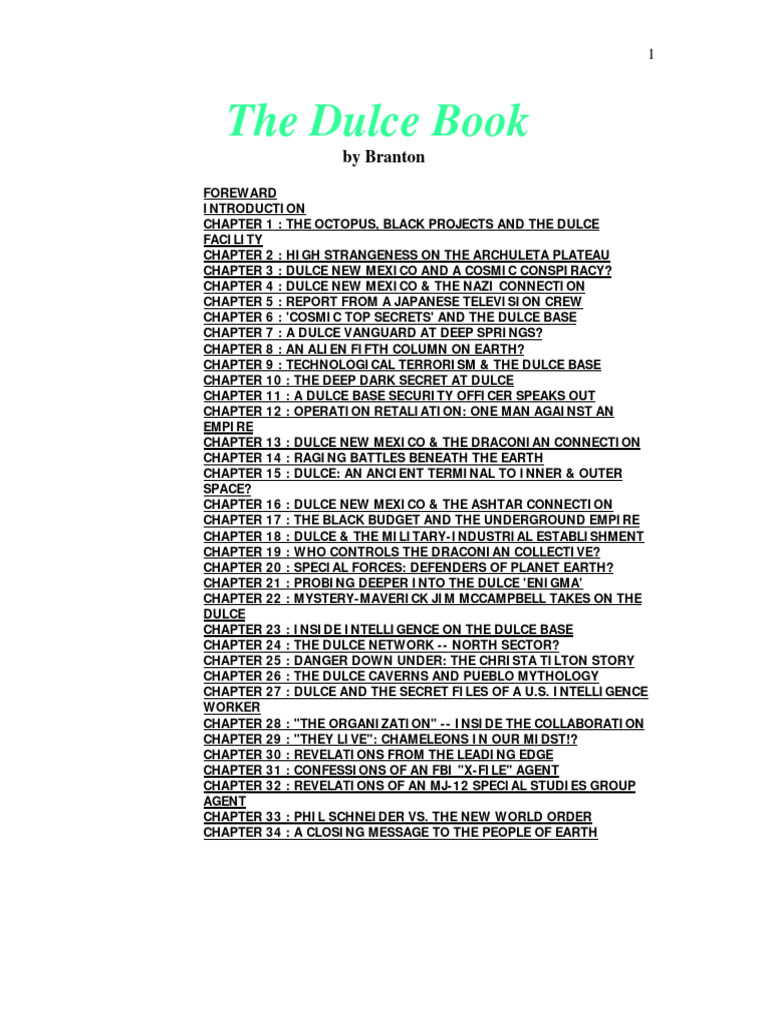 Bruce Alan Walton - The - Dulce - Book - Branton | PDF