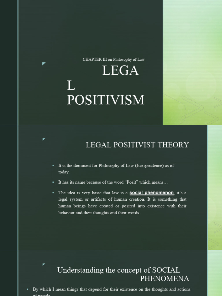 Philosophy-of-Law-Legal-Positivist-Theory | PDF | Jurisprudence ...