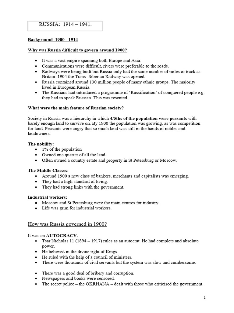 Russian Revolution: 1900-1917 | PDF | Joseph Stalin | Vladimir Lenin