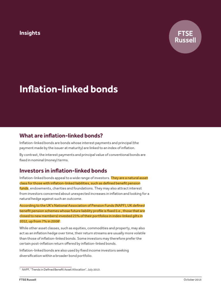 Inflation Linked Bonds Final Copie Pdf
