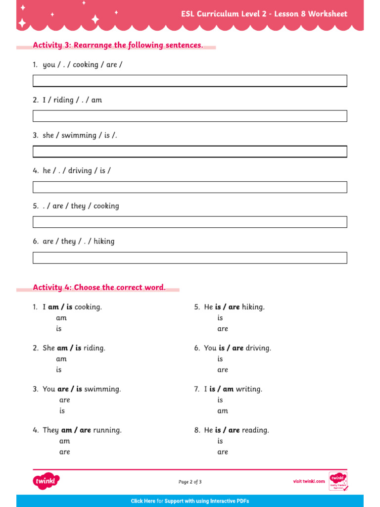 Present Continuous | PDF