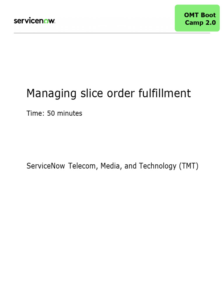 Telecom Slice Order Management | PDF | Trademark | Software