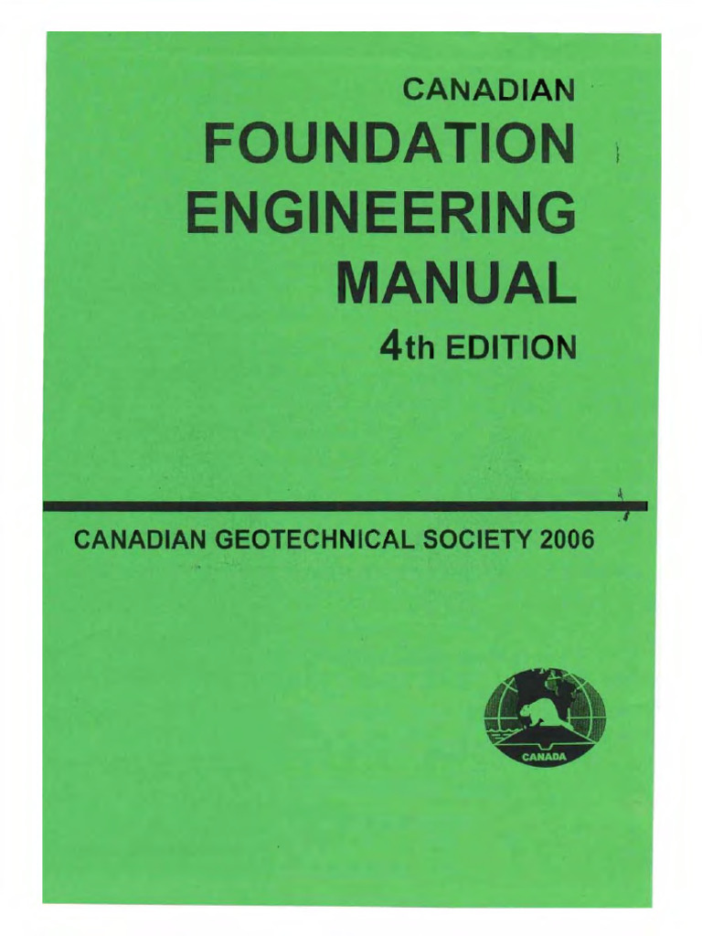 Canadian Foundation Engineering Manual 4th Ed | Download Free PDF ...