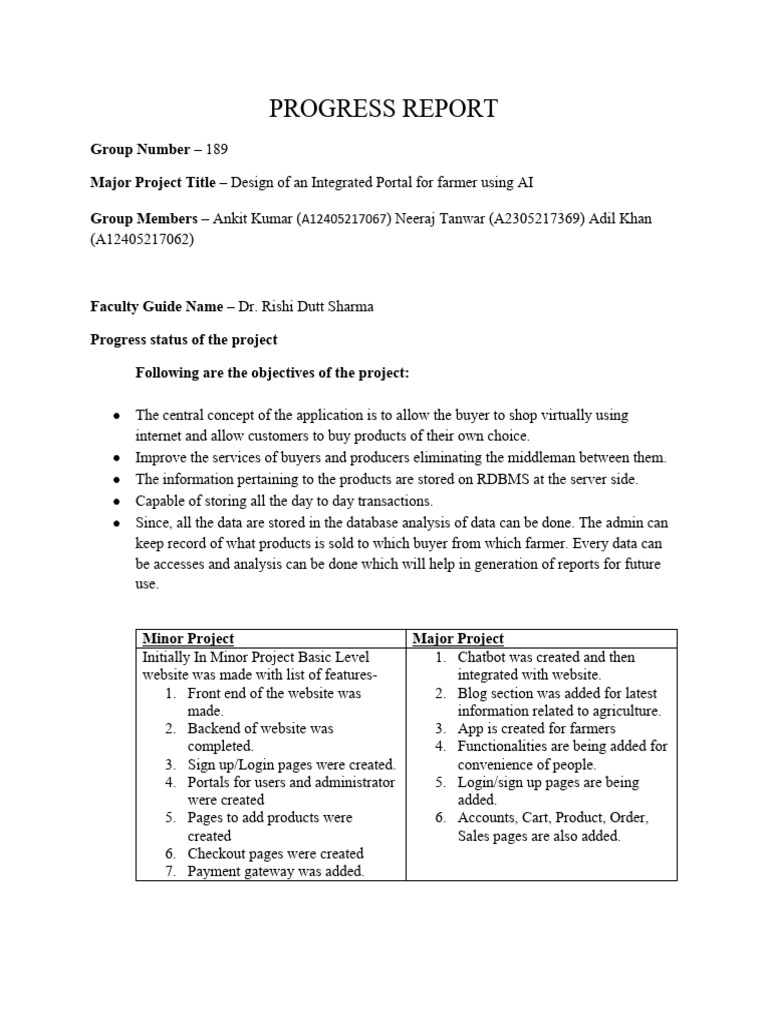Progress Report Group 189 3 | PDF | Mobile App | Computer Security