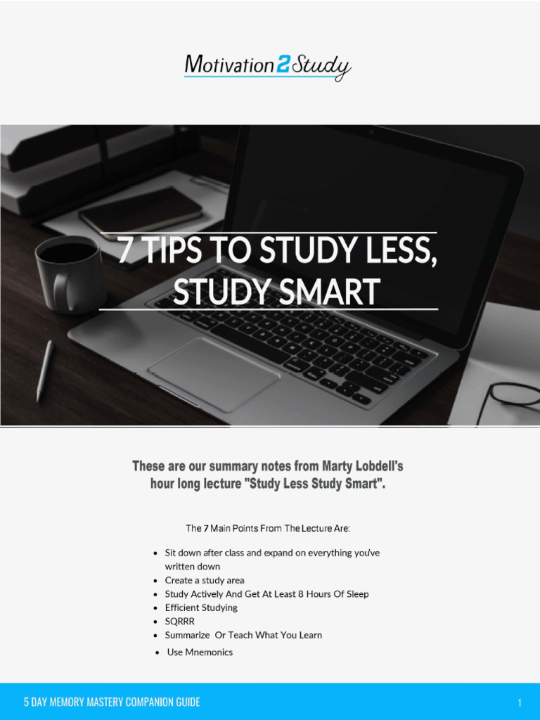 Top 7 Study Tips | PDF