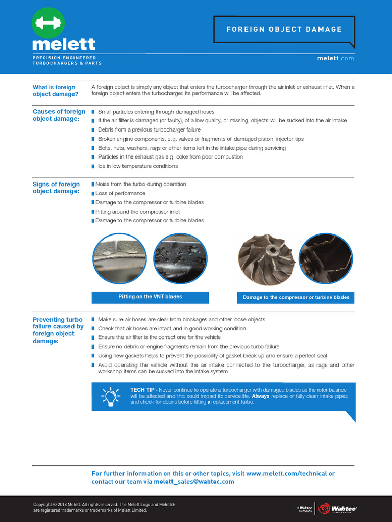 CTF Foreign-Object-Damage | PDF | Turbocharger | Mechanical Engineering