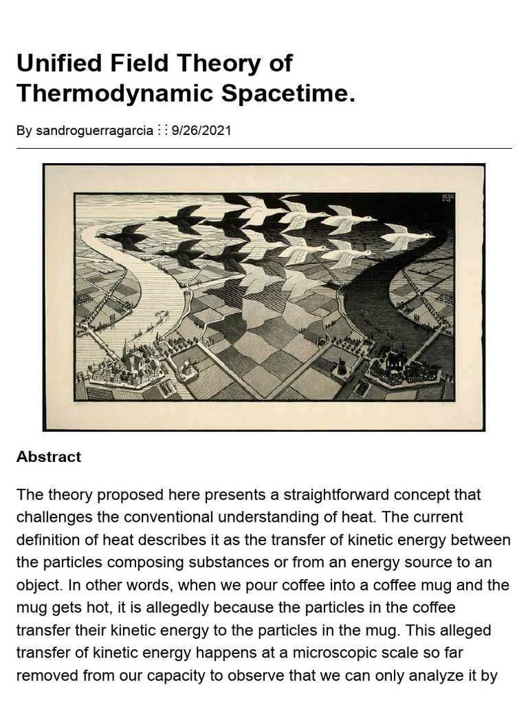 2021 Unified Field Theory of Space Time | PDF | General Relativity | Spacetime