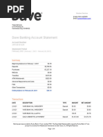 Varo Bank Account Statement: Amount | PDF | Automated Teller Machine ...