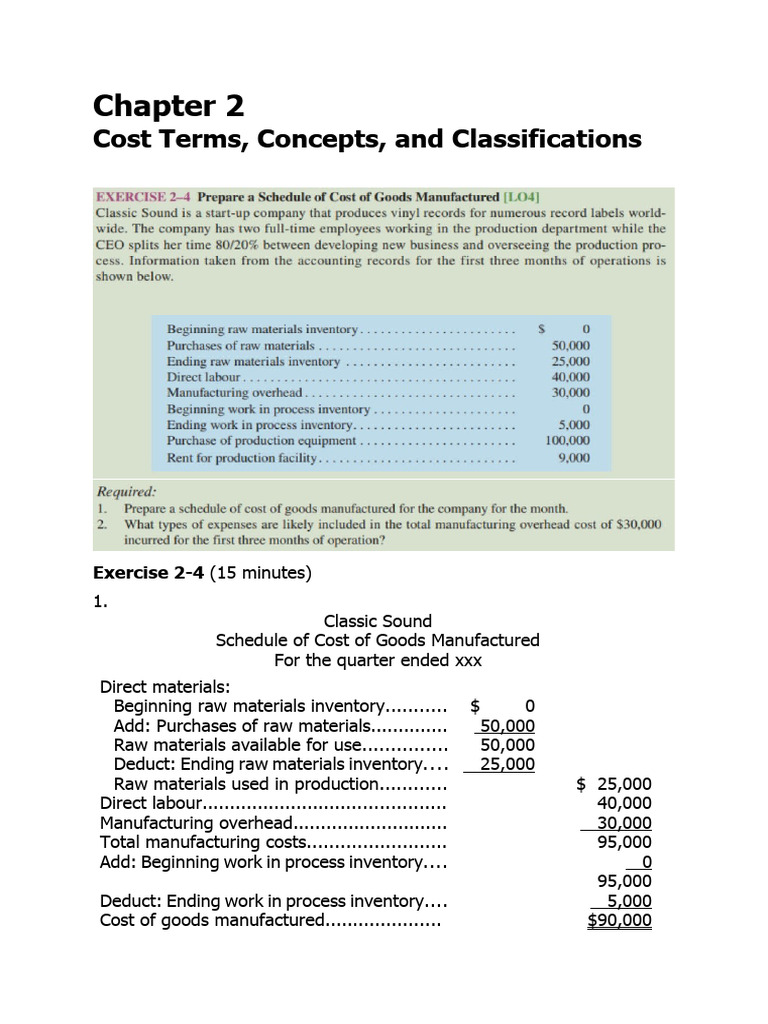 Chapter 2 | PDF | Cost | Inventory