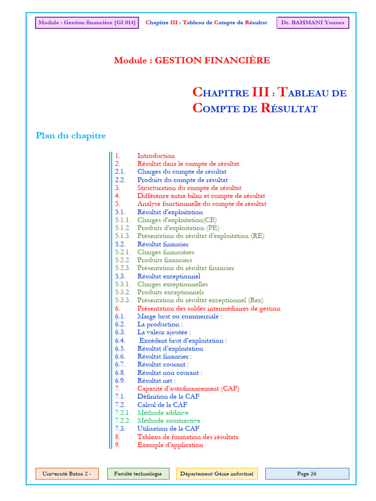 Comprendre le Compte de Résultat en Gestion | PDF | Comptabilité ...