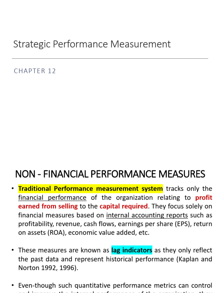Ch12 - Balanced Scorecard | PDF | Economies | Business Economics