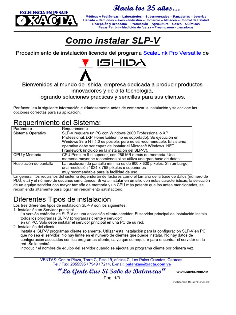 1er. PASO Como Instalar SLP-V | PDF | Microsoft Windows | Windows XP